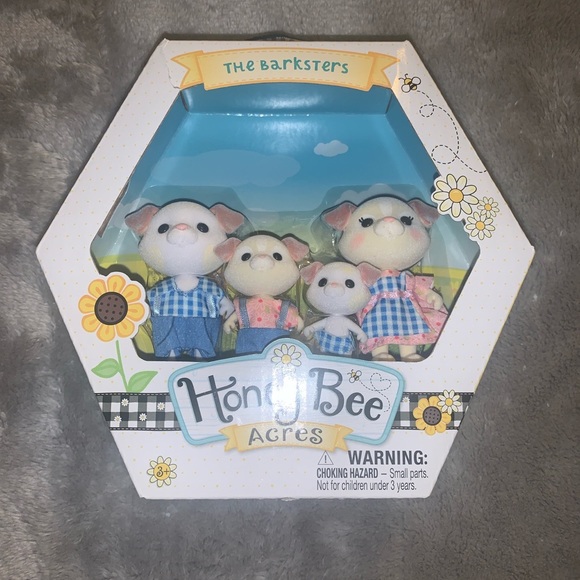 Toys | Honey Bee Acres The Barksters Family Of 4 Dogs Cooper Gus Theo ...